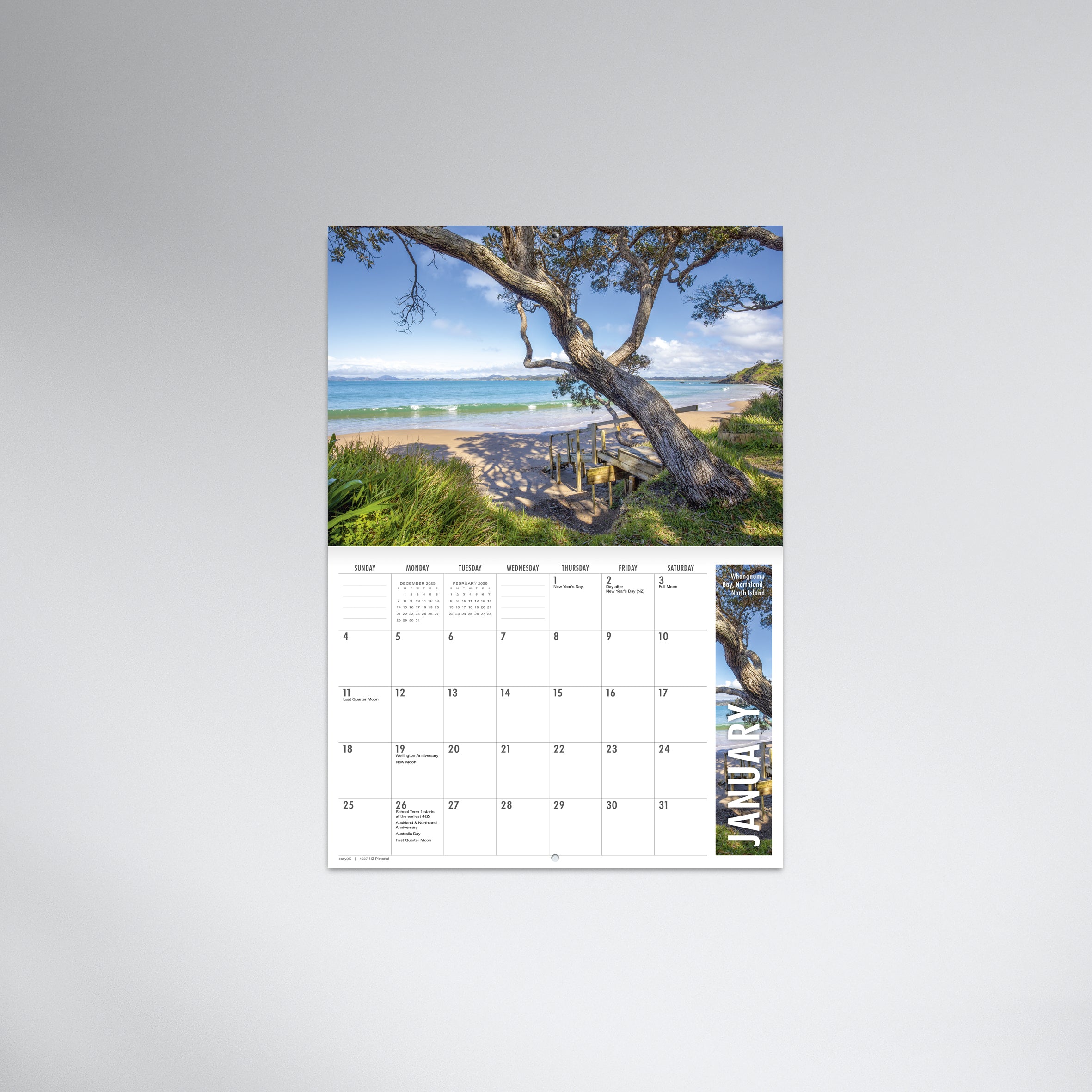 New Zealand Pictorial 2026 Booklet Calendar – Easy2C Calendars